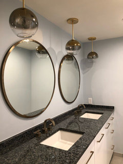 Champagne bronze vanities