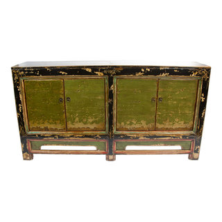 Consigned Green Sideboard - Asian - Buffets And Sideboards - by Redd ...
