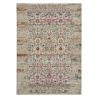 Nourison VINTAGE KASHAN Traditional Rugs VKA02, 5'3"x7'10 ...