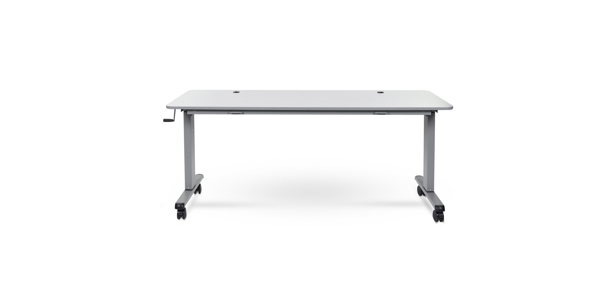 Luxor Adjustable Flip Top Table With a Crank Handle, 72" - Contemporary ...