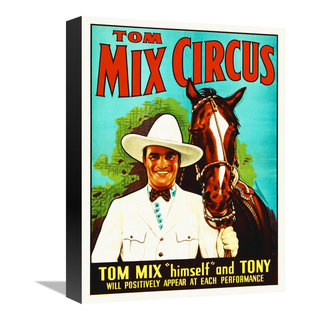 "Tom Mix, Circus" Stretched Canvas Giclee by Hollywood Photo Archive ...