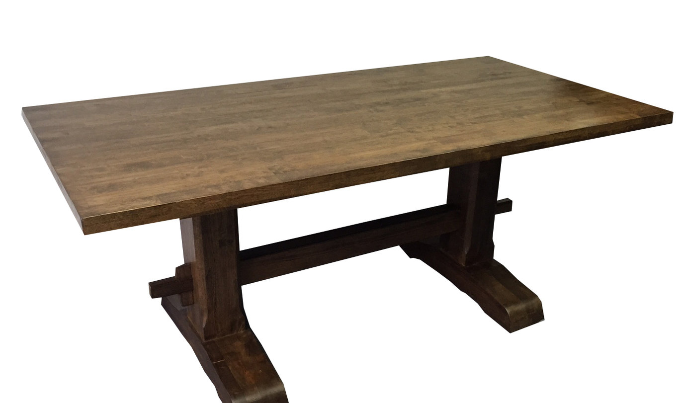 Trestle Farmhouse Table - Farmhouse - Outdoor Dining Tables - by ...