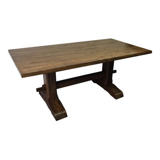 Trestle Farmhouse Table - Farmhouse - Outdoor Dining Tables - by ...