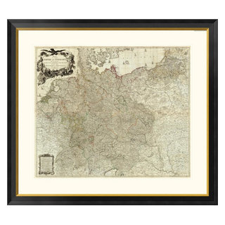 Map Of The Empire Of Germany, 1790, 26"x1.5"x24", 40"x1.5"x36 ...