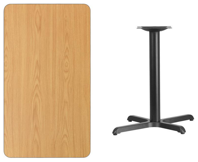 24'' x 42'' Rectangular Natural Table Top with 23.5'' x 29.5'' Table ...