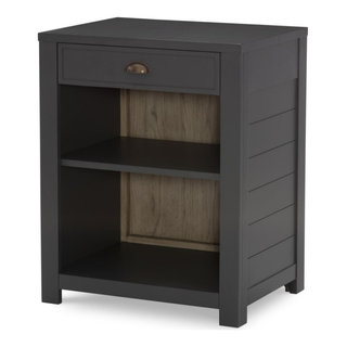 Union Square Square End Table, 1 Drawer, 2 Open Cubbies - Transitional ...
