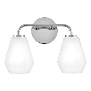 Lark 85502 Gio 2 Light 15"W Vanity Light - Transitional - Bathroom Vanity Lighting - by Buildcom ...