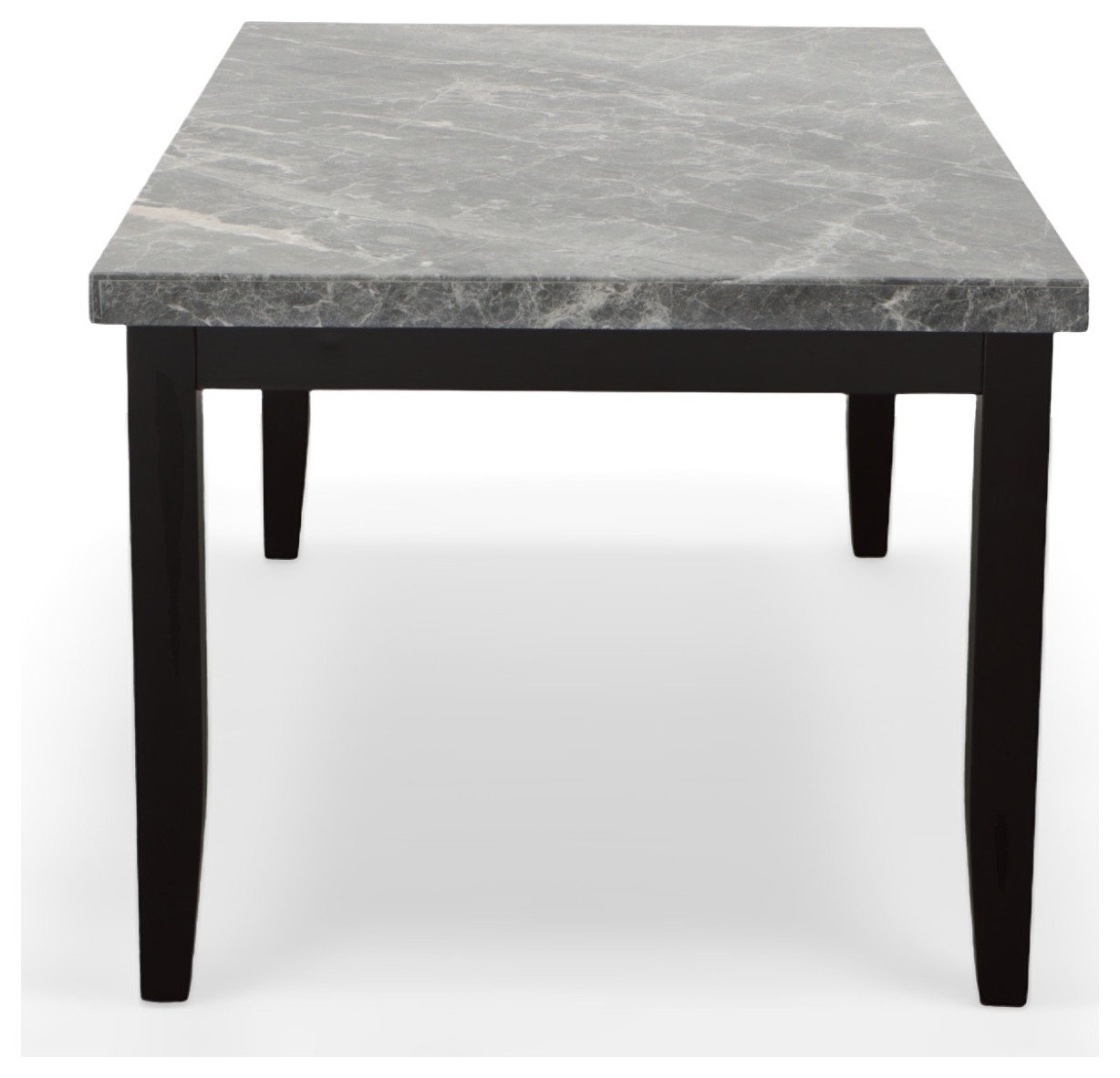 Napoli Gray Marble Top Dining Table - Transitional - Dining Tables - by ...