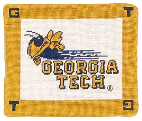 Georgia Tech Buzz Pillow - Traditional - Decorative Pillows - by Hkh ...