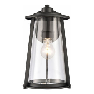 1 Light Outdoor Wall Mount, Transitional Style, 13"Hx8" - Transitional ...