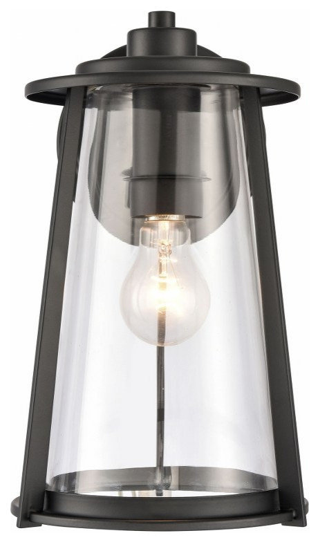 1 Light Outdoor Wall Mount, Transitional Style, 13"Hx8" - Transitional ...