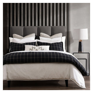 Windowpane Plaid Comforter Set, 3PC, Twin - Rustic - Comforters And ...