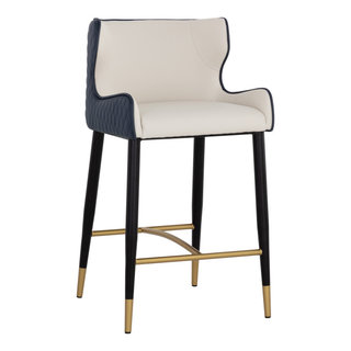Gianni Counter Stool Dillon Cream / Dillon Thunder, Counter Height ...