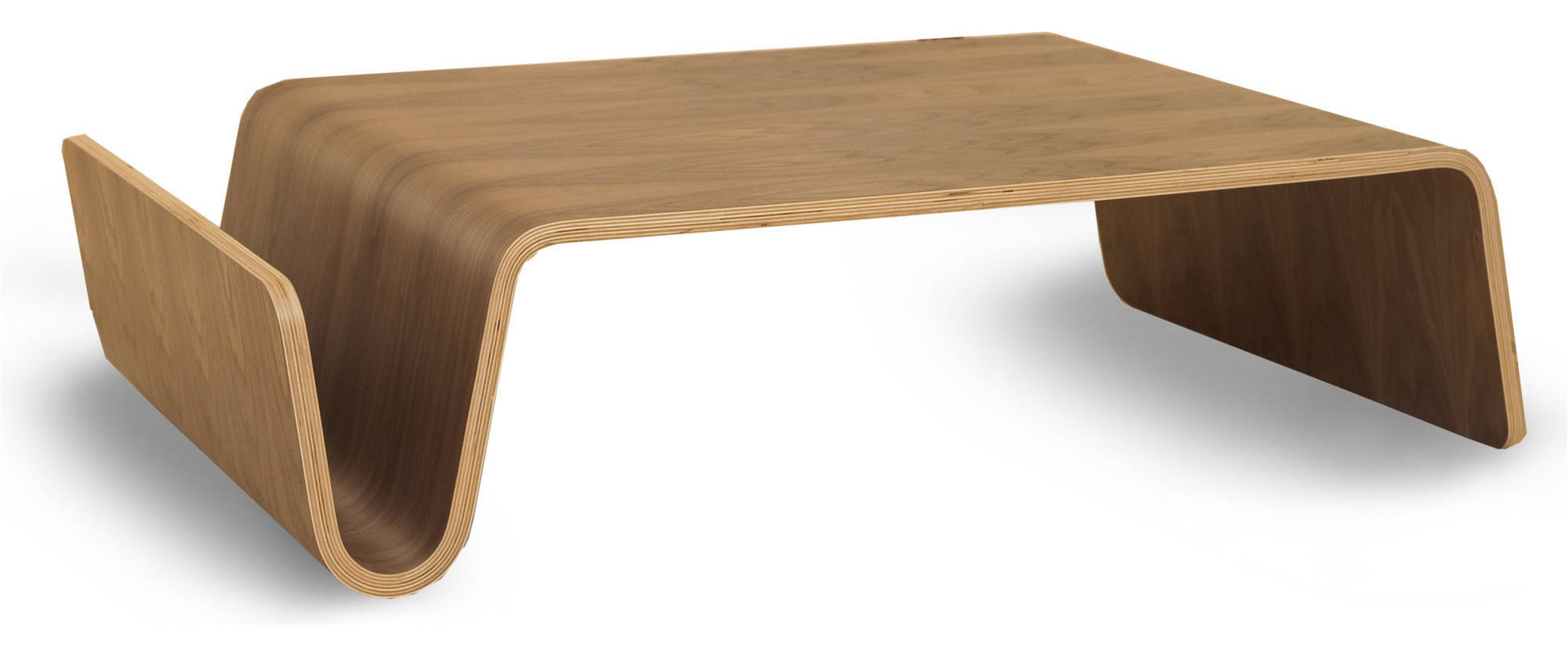 Low Bent Wood Coffee Table, Modern Scando Table - Contemporary - Coffee ...