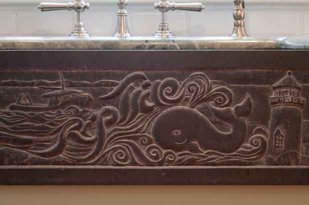 Kitchen Sinks: Slate Surfaces Rock for Strength and Style
