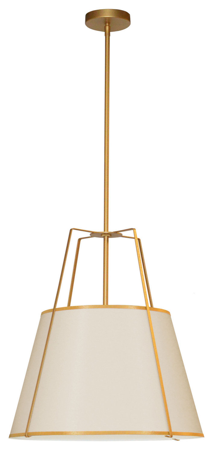 Trapezoid 3-Light Pendant in Cream - Transitional - Pendant Lighting ...