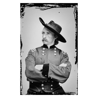 Custer not Standing but Sitting Print, 16" x 20" - Contemporary ...