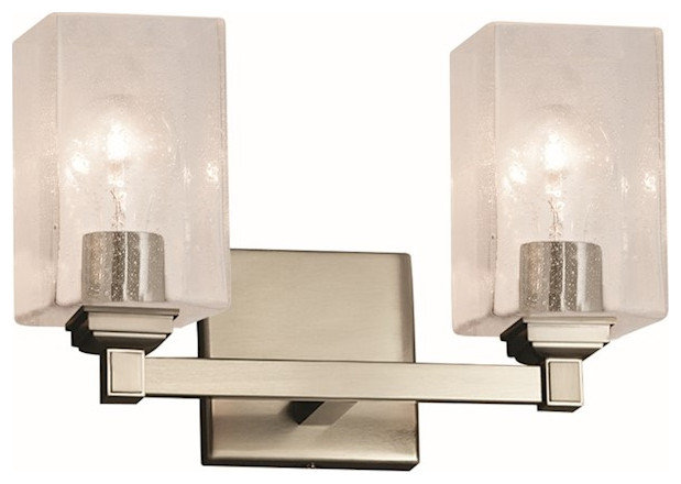 Justice Fusion Regency 2 Lt 8" Bath Bar, Brushed Nickel FSN-8432-15 ...