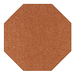 Home Queen Solid Color Octagon Shape Area Rugs, 7' Octagon ...
