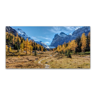 Pierre Leclerc 'Larch Forest In Autumn' Canvas Art, 32"x16 ...