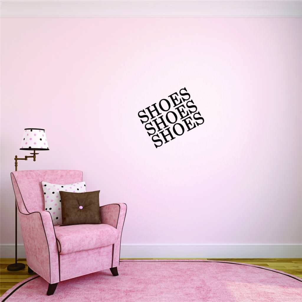 Shoes Shoes Shoes Decal, 20x20", 20X20 - Contemporary - Wall Decals ...