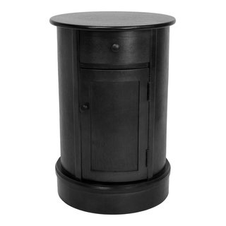 26" High Classic Circular Nightstand - Transitional - Nightstands And ...