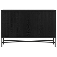 Brighton 48 Wide Rectangular Buffet Table In Black Grain - Contemporary ...