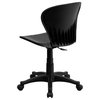 Flash Furniture Mid-Back Black Plastic Swivel Task Chair - Contemporary ...