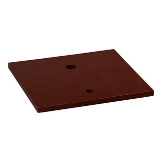 Ronbow Cami 19" Bathroom Wood Vanity Top With Single Faucet Hole, Dark ...