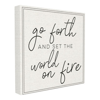 Go Forth World on Fire, 17x17 - Contemporary - Prints And Posters - by ...