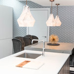 Zelda Leather Adjustable Bar Stool - Modern - Bar Stools And Counter ...