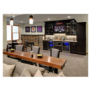 Chan Basement - Transitional - Basement - Minneapolis - by Knight ...
