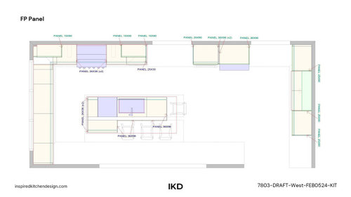 Kitchen Design Layout #1 - 15 Photos with Elevations
