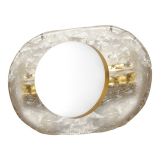 Velma Wall Sconce, 10W, Clear Glass - Contemporary - Bathroom Vanity ...