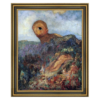 Odilon Redon The Cyclops - 16" x 20" Framed Premium Canvas Print, 20 x ...