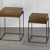 Metal Convertible Side Tables Set of 2 - Traditional - Side Tables And ...