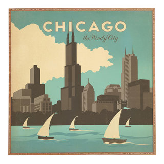 Anderson Design Group Chicago Framed Wall Art, Medium - Contemporary ...