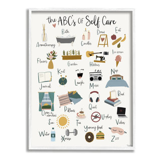 ABC's of Self Care Adult Relaxation Alphabet, 11"x14" - Contemporary ...
