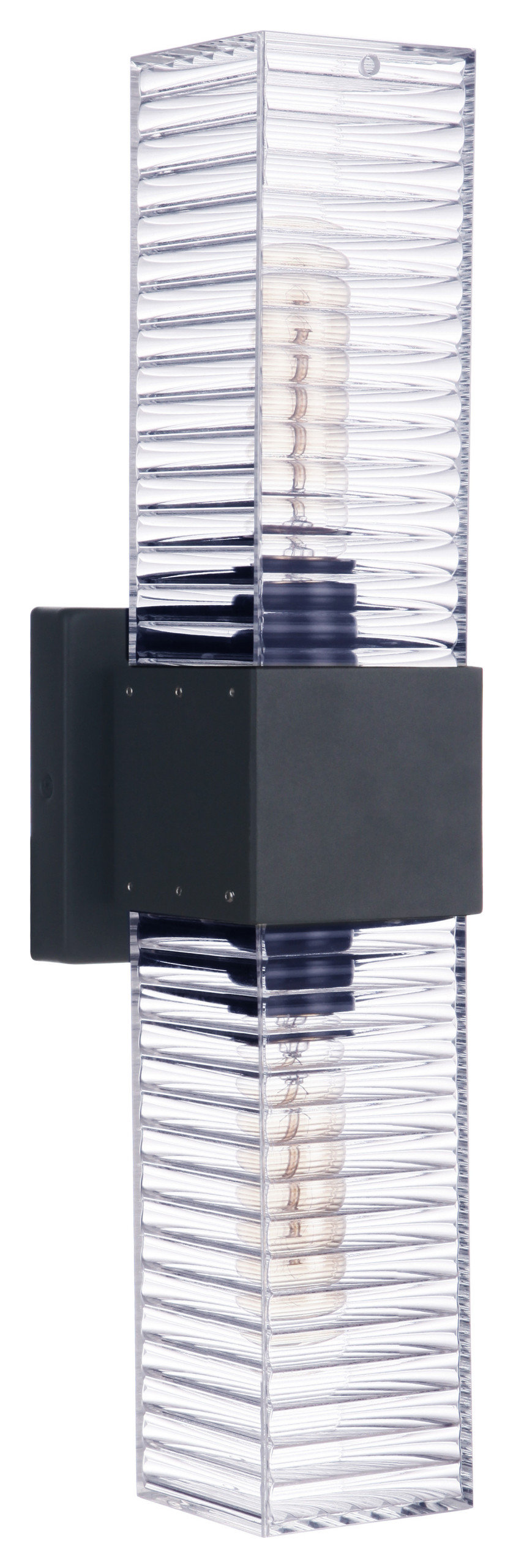 Ridge Outdoor Lantern 2 Light Midnight - Transitional - Outdoor Wall ...