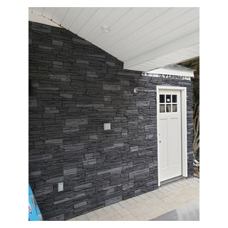 Iron Ore Stacked Stone DIY Home Siding Idea - Exterior - Denver - by ...