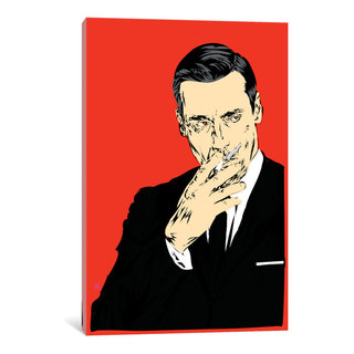 "Don Draper" by TECHNODROME1, Canvas Print, 18x12x1.5" - Contemporary ...