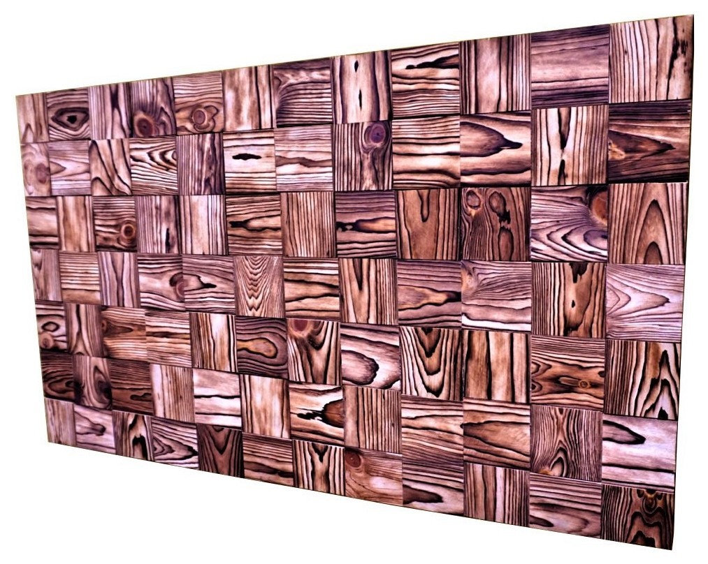 Wood Wall Art Size 40x23" - Rustic - Wall Accents - by Alexander Muller ...