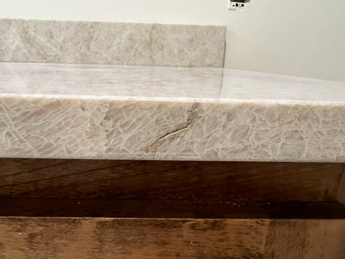 Taj Mahal pits in slab