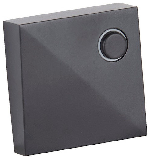 Craftmade Surface Mount LED Lighted Push Button 5009, Flat Black - Modern - Flush-mount Ceiling ...