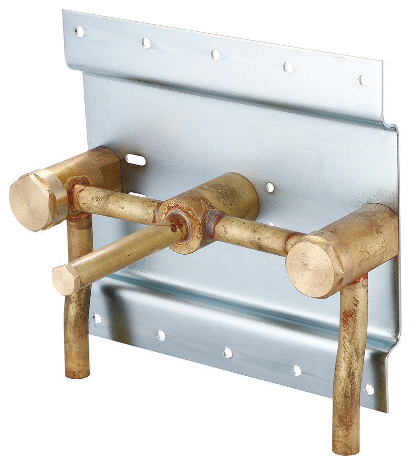 Two Handle Lavatory Wall Mount Vessel Filler Valve Set - Transitional ...