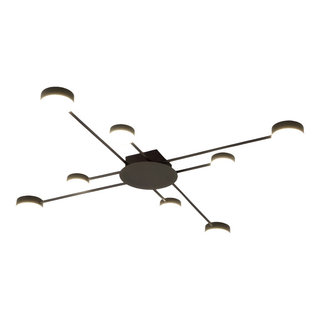 Carouge | Cruciform LED Ceiling Chandelier, 8 Heads - Modern - Flush ...