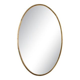 Uttermost Herleva Gold Oval Mirror - Transitional - Wall Mirrors - by ...