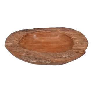 Teak Root Bowl 15" - Rustic - Decorative Bowls - by Design Mix ...