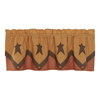 Stratton Primitive Star Valance Layered, 20x60, 20x60 - Southwestern ...