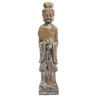 Consigned Stone Geisha Garden Statue - Asian - Garden Statues And Yard ...